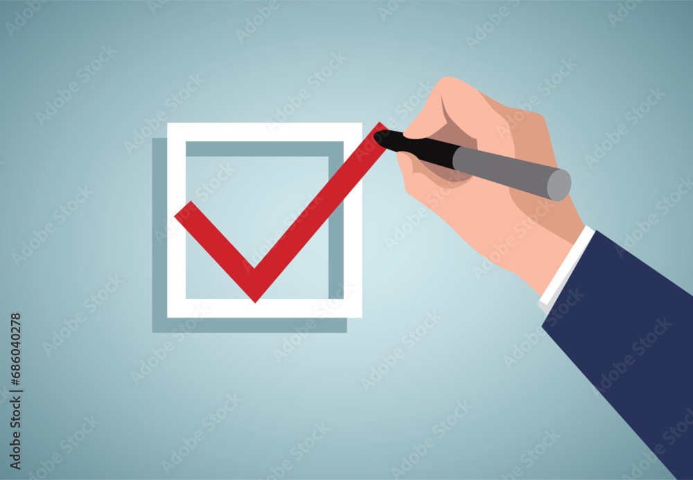 Checklist for completed tasks, project checkbox or achievement list and ...