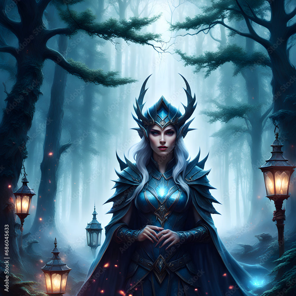 8K Resolution, Clear Focus, Frozen Movement, Scary Magical Forest, Fog ...