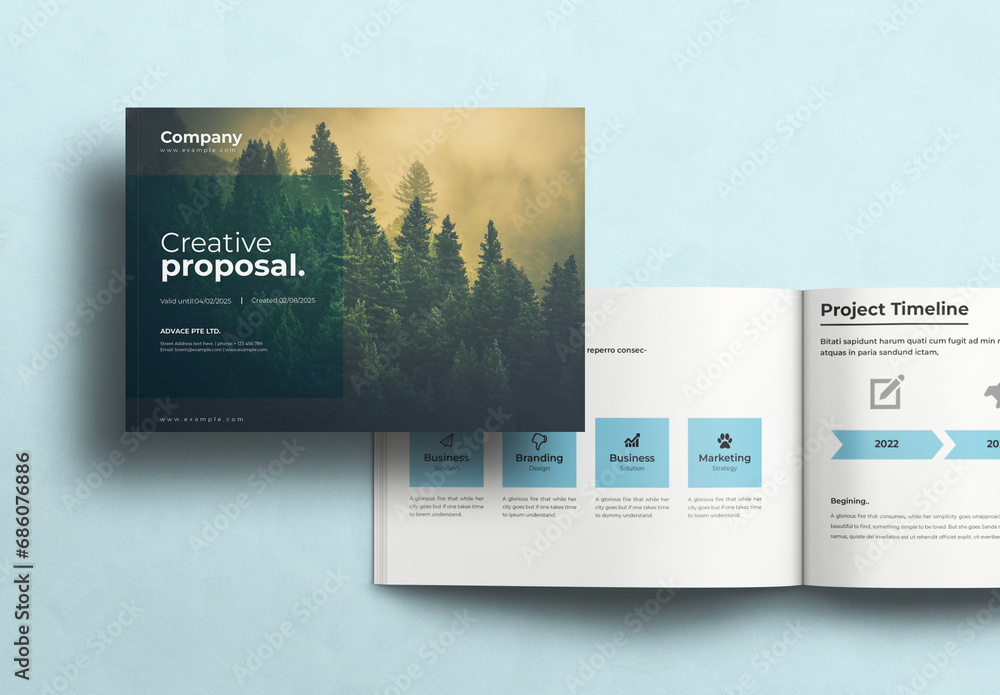 Creative Business Proposal Template Stock Template | Adobe Stock