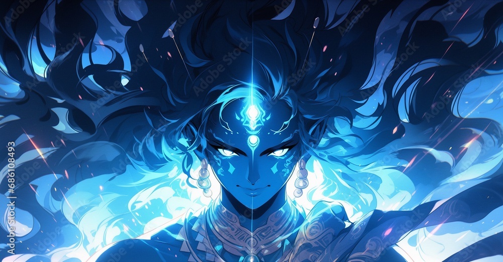 Rama: The Virtuous Hero of Ancient Hindu Epics. Stock Illustration ...