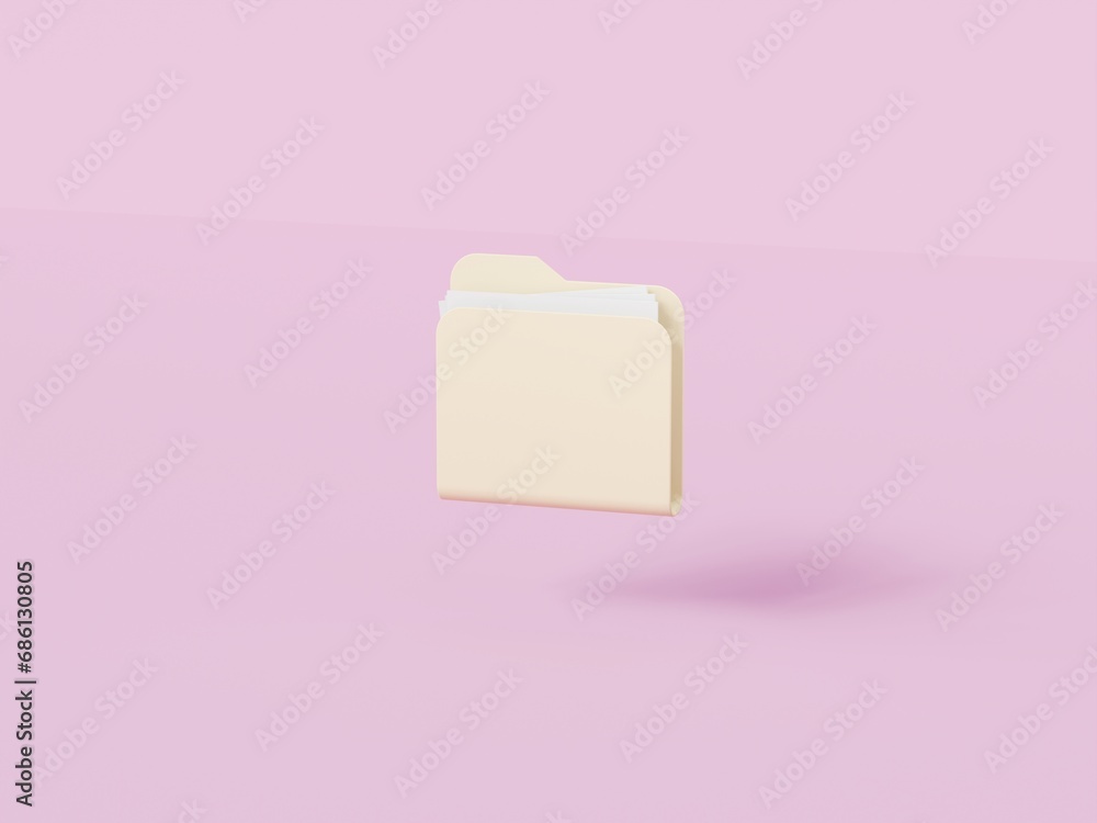 3d folder and paper for management file, document efficient work on ...
