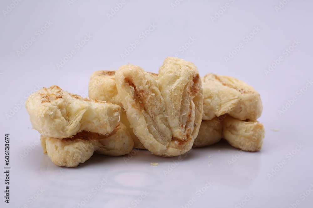 Fan Puff Traditional Indian Namkeen Snack. Seamless white Color ...