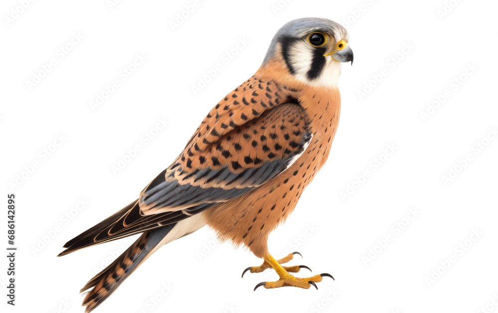 American Kestrel Falcon Urban Predator Isolated on a Transparent ...