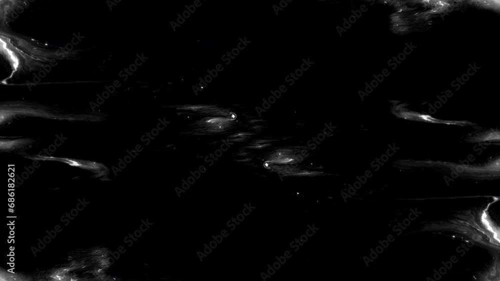 Black ink artistic flow splatter spots spills white paper beautiful ...