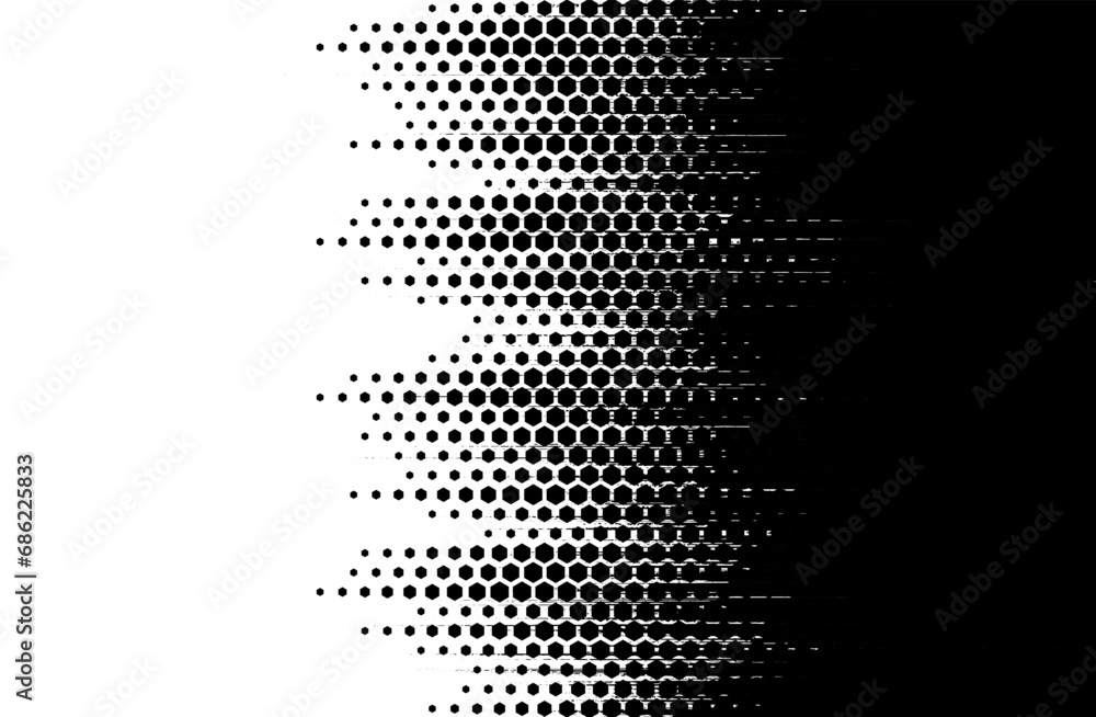 Dispersed background. Disintegration pixel effect illustration. Vector ...