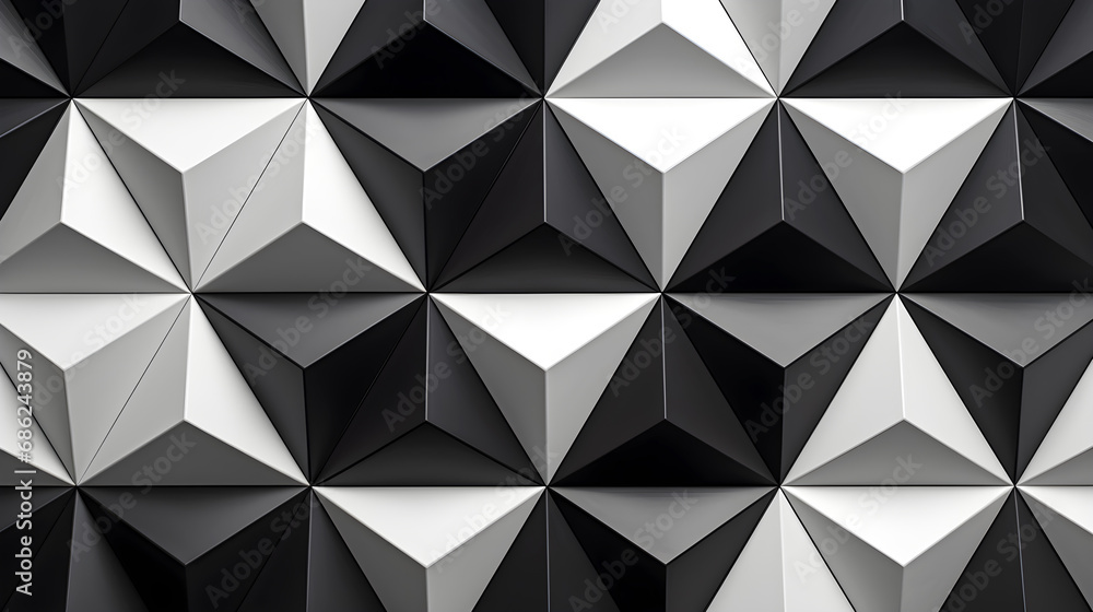 Interlocking triangles background with shapes Stock Photo | Adobe Stock