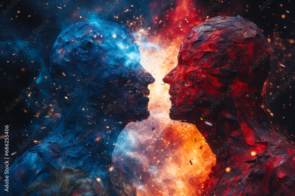face to face battle between good and evil artificial intelligence ...