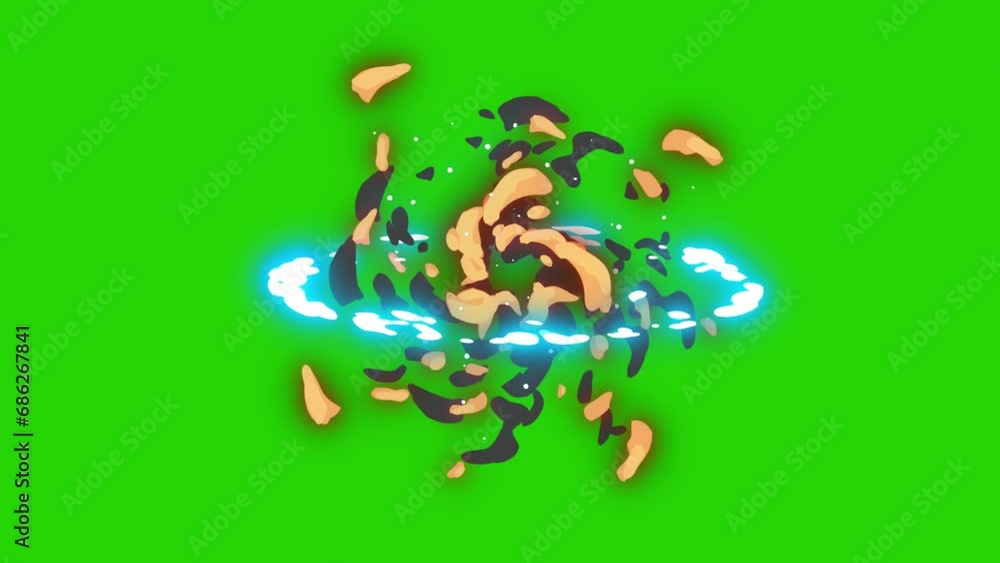 Cartoon Flash FX Overlays Motion Graphic - Hand Drawn Cartoon Elemental ...