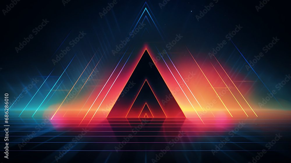 synthwave background wallpaper, minimalist 80s trance poster ...