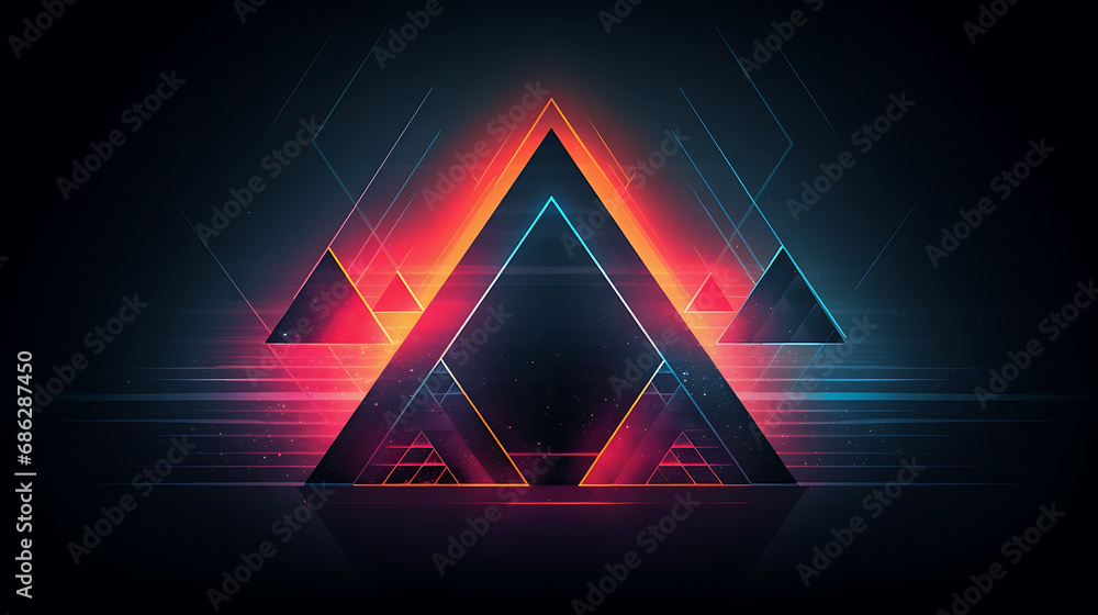 synthwave background wallpaper, minimalist 80s trance poster ...