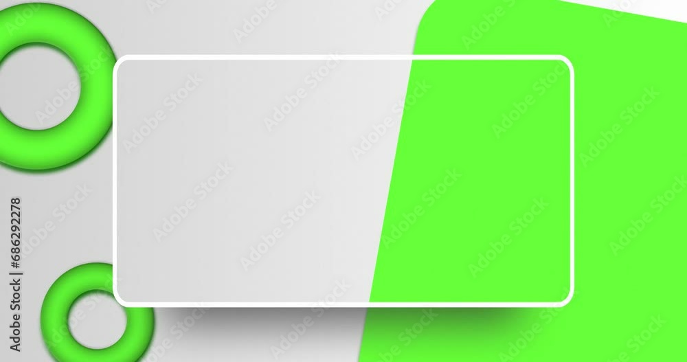 Abstract rotating and floating geometrical shape with rectangle copy ...