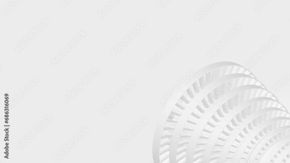 Steam turbine vector drawing showing multiple impulse blades in a ...