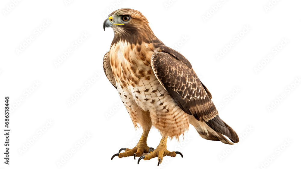 red tailed hawk transparent background PNG isolated Stock Illustration ...