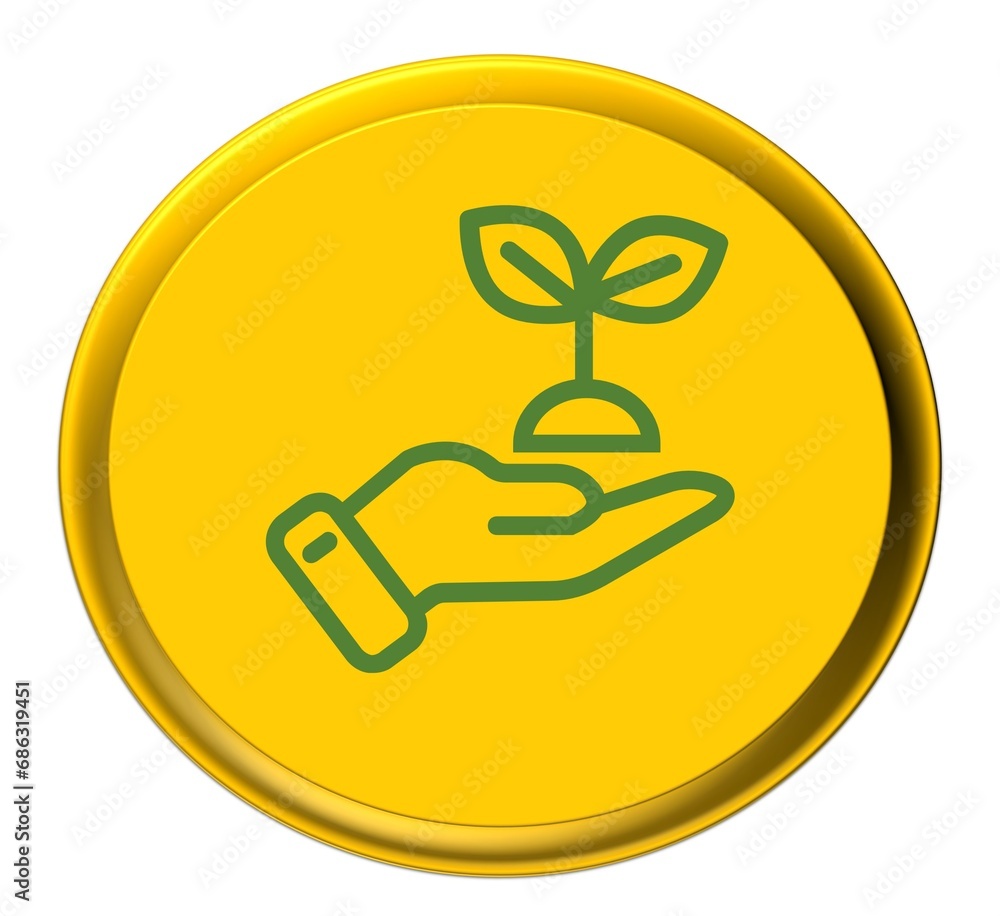 "Sustainable Connection: Cradling Green Life in Hand" "Harmony in Hands ...