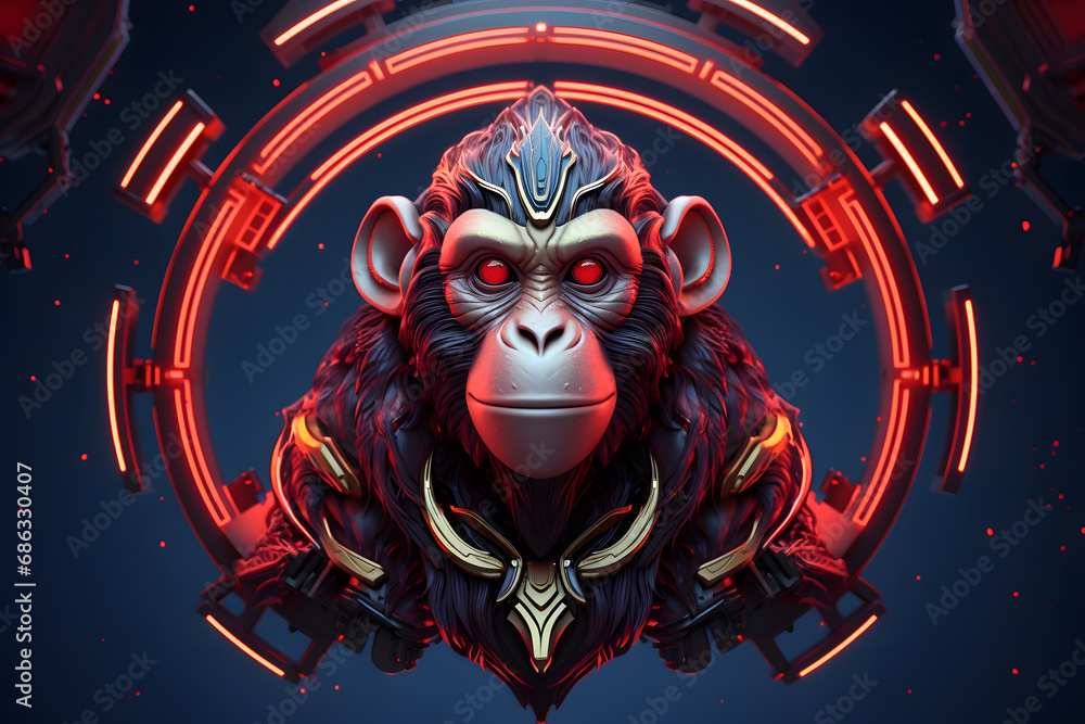 sign of the year of the rot monkey according to the Chinese calendar in ...