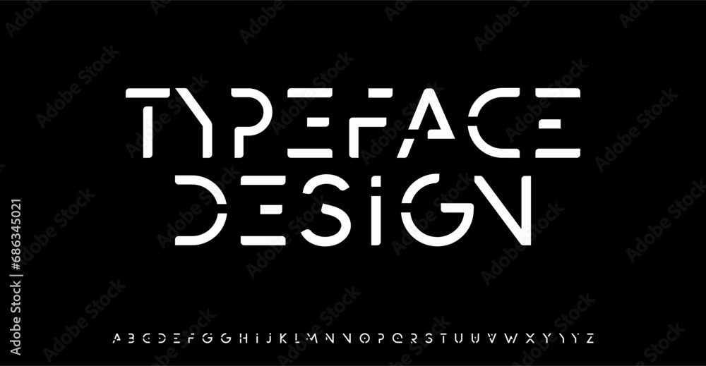 Innovate minimal font for futuristic headline, logo and monogram ...