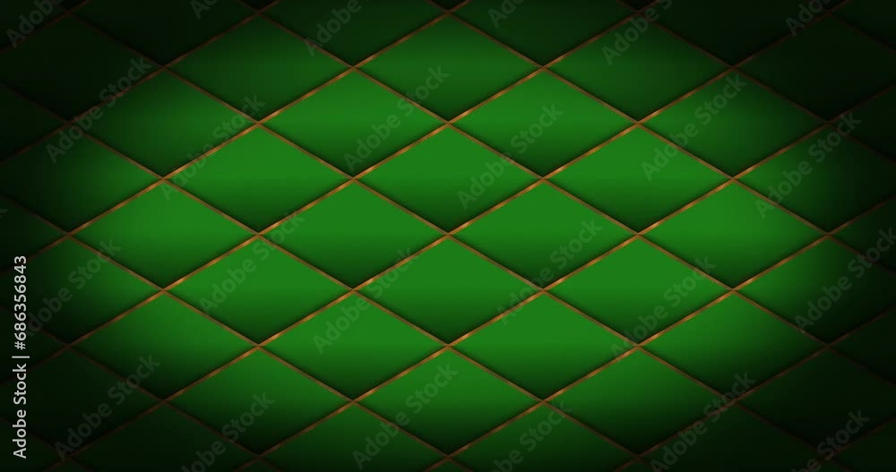 Abstract luxury four corner polygon rhombus grid gradient of green ...