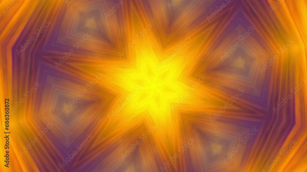 Geometric shapes background, seamless loop of psychedelic energy flow ...