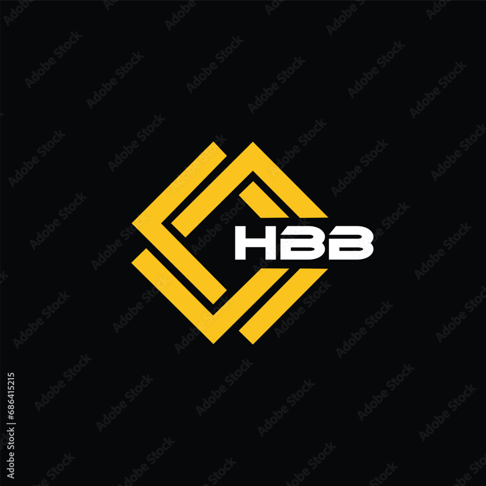 HBB letter design for logo and icon.HBB typography for technology ...