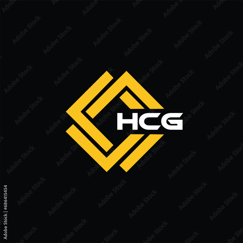 HCG letter design for logo and icon.HCG typography for technology ...