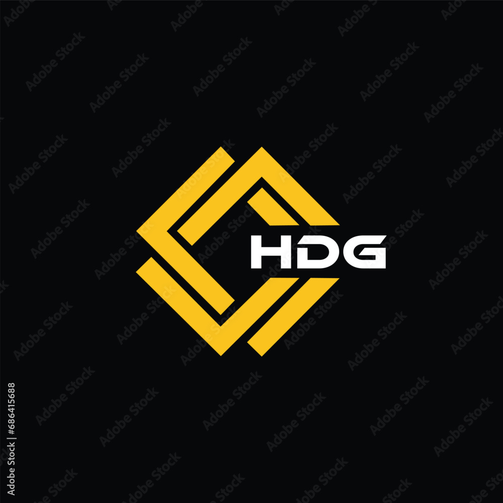 HDG letter design for logo and icon.HDG typography for technology ...