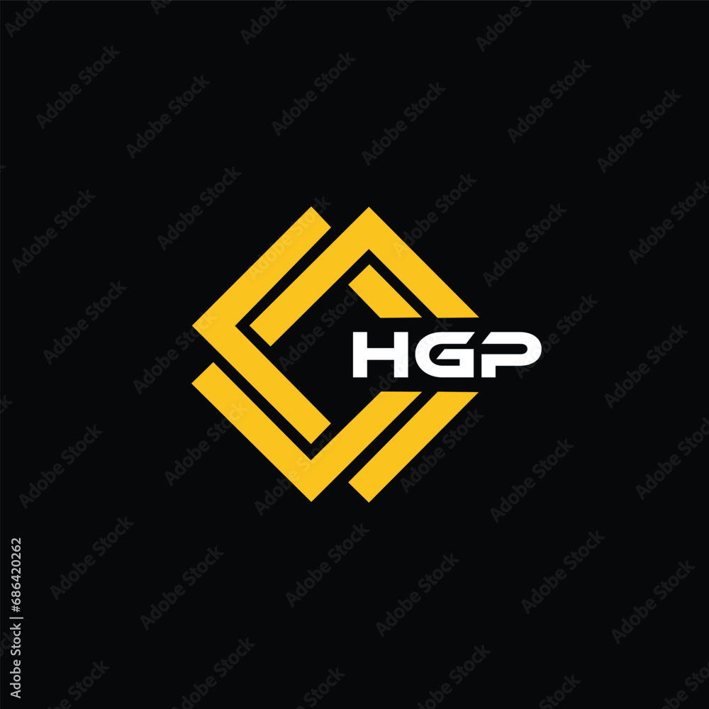 HGP letter design for logo and icon.HGP typography for technology ...