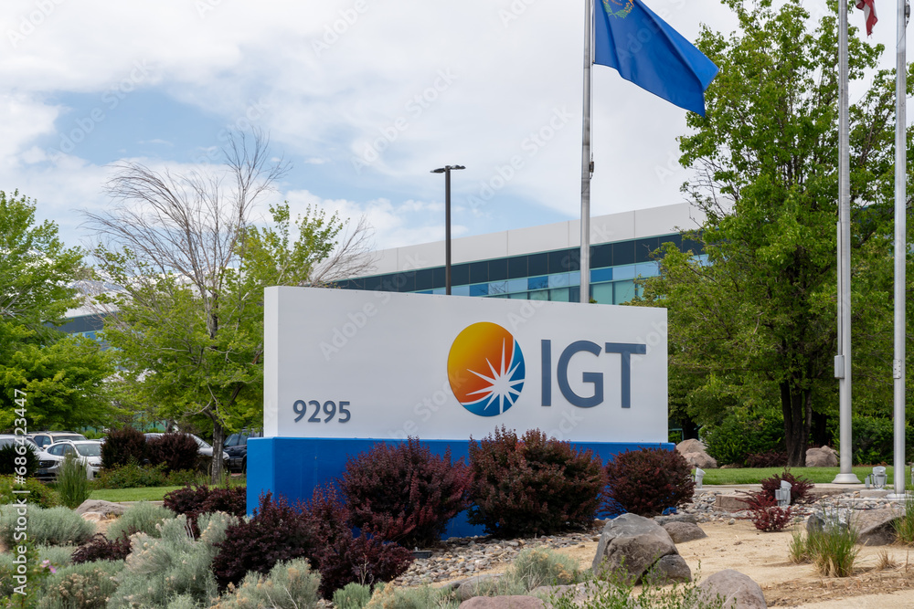 IGT (International Game Technology) operating headquarters in Reno, Nevada, USA, June 5, 2023 ...