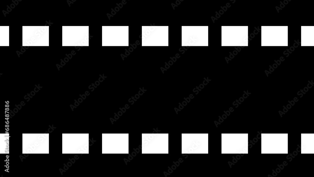 Film reel show reel-moving animation on a simple background. Movie reel ...