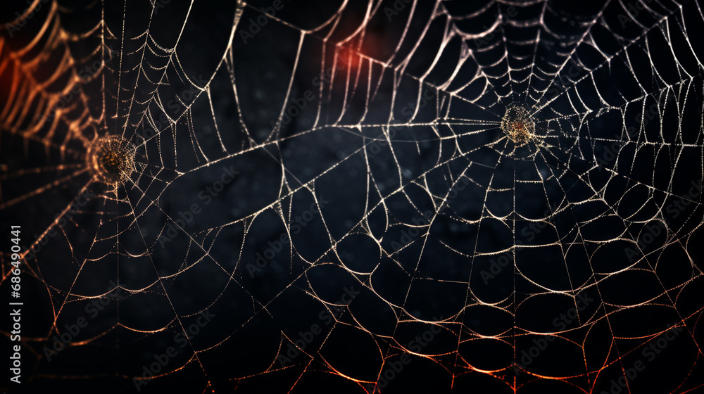 spider web with dew drops HD 8K wallpaper Stock Photographic Image ...