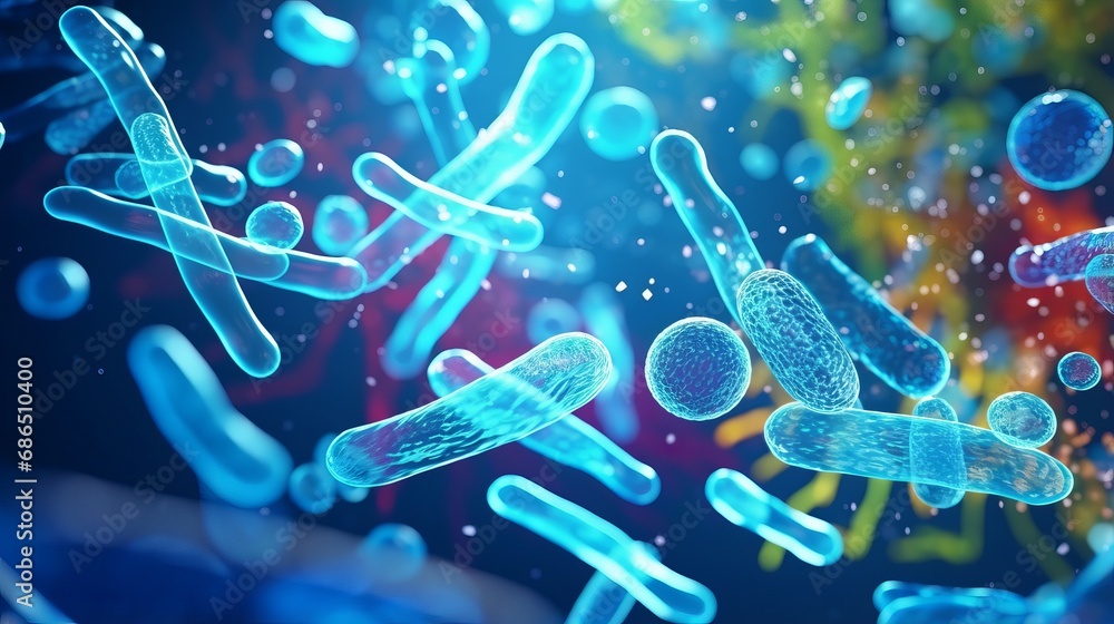 microscopic probiotics bacteria in digestive health: science, medicine ...