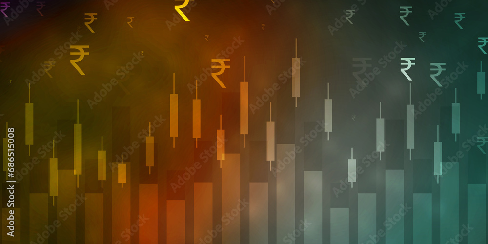 Business Growth graph on technology background, Futuristic raise arrow ...