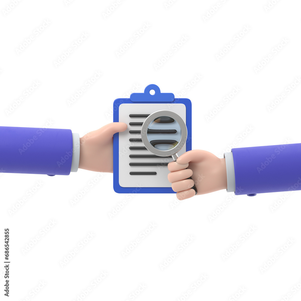 Business concept contract inspection,hands holding the contract and ...