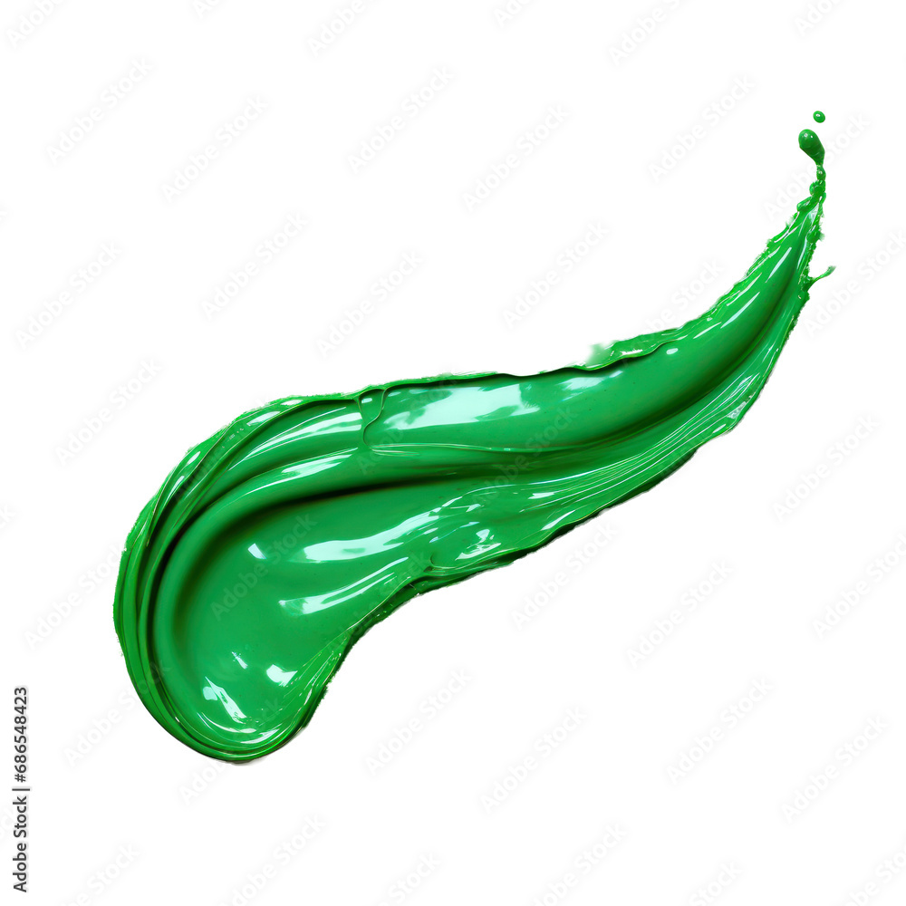 dark green emerald cream smudge smear isolated on transparent ...