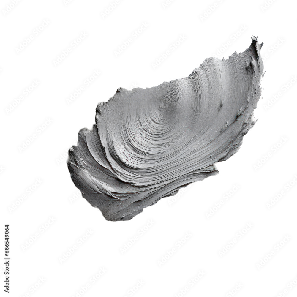 grey,gray smudge smear cream isolated on transparent background ...
