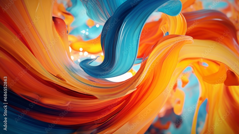 a presentation background of different paint splashes collision: a ...