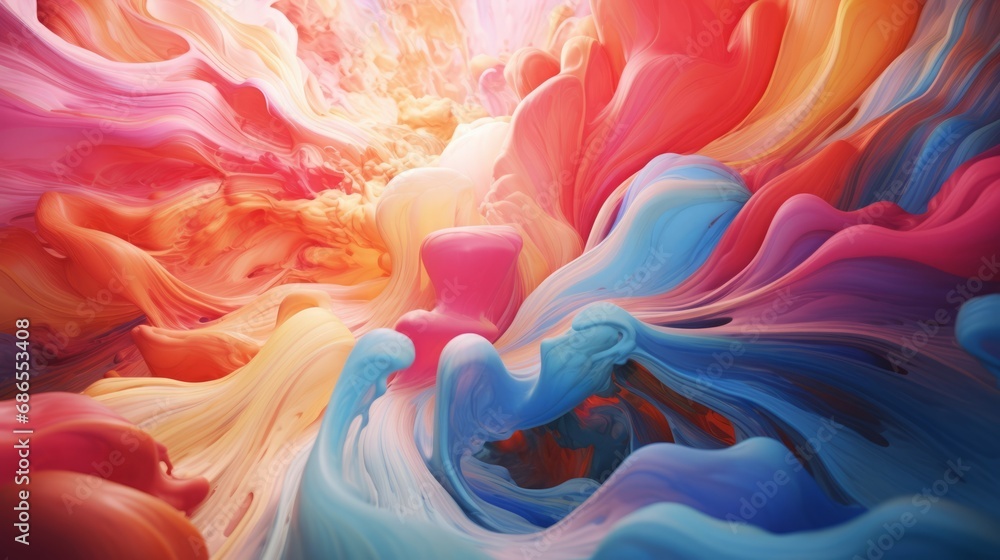 a presentation background of different paint splashes collision: a ...