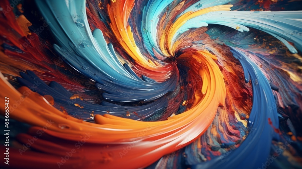 a presentation background of different paint splashes collision: a ...