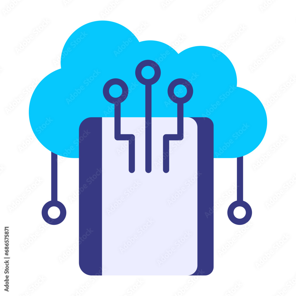 perform tasks autonomously vector icon design, predictive modeling or adaptive control symbol ...