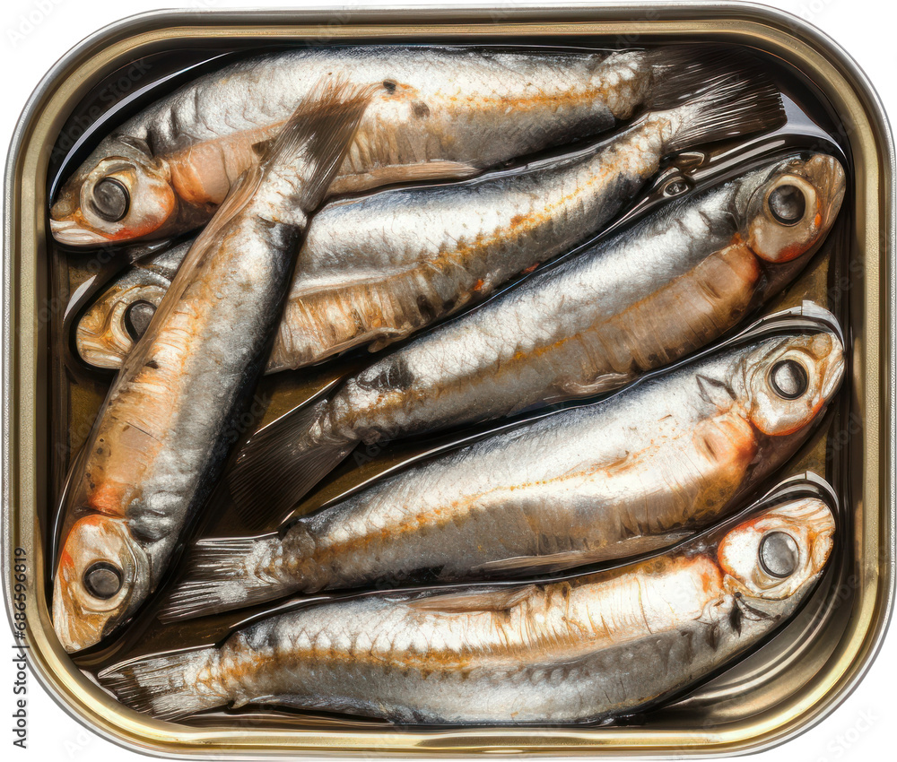 Sardines transparent background PNG clipart Stock Photo | Adobe Stock