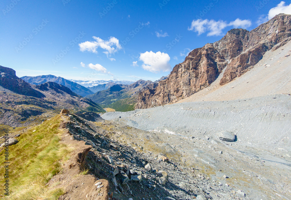 Monte Rosa (Italy) - A mountains view in Val d'Ayas with Monte Rosa ...