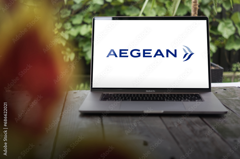 Aegean Airlines logo, flag carrier of Greece and the largest Greek ...