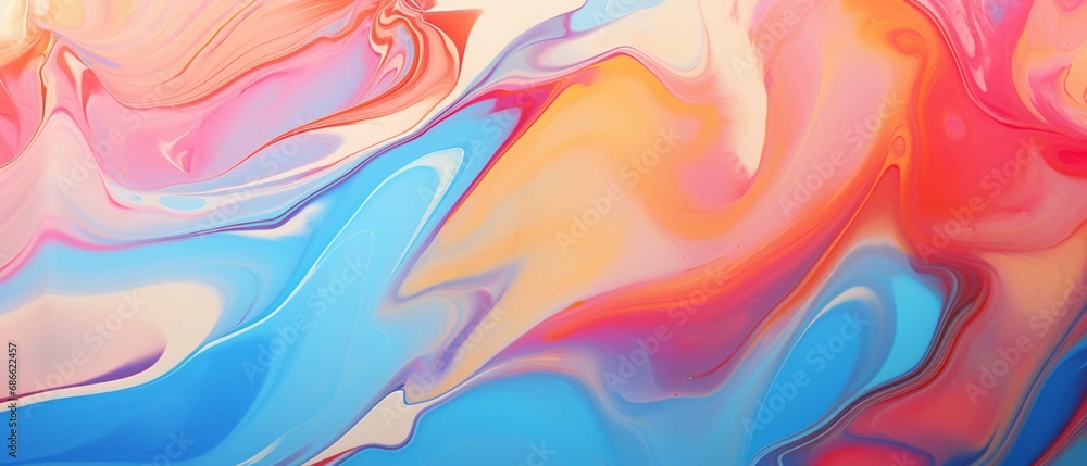 Colorful liquid acrylic paint or fluid bubble flow wallpaper, Abstract ...