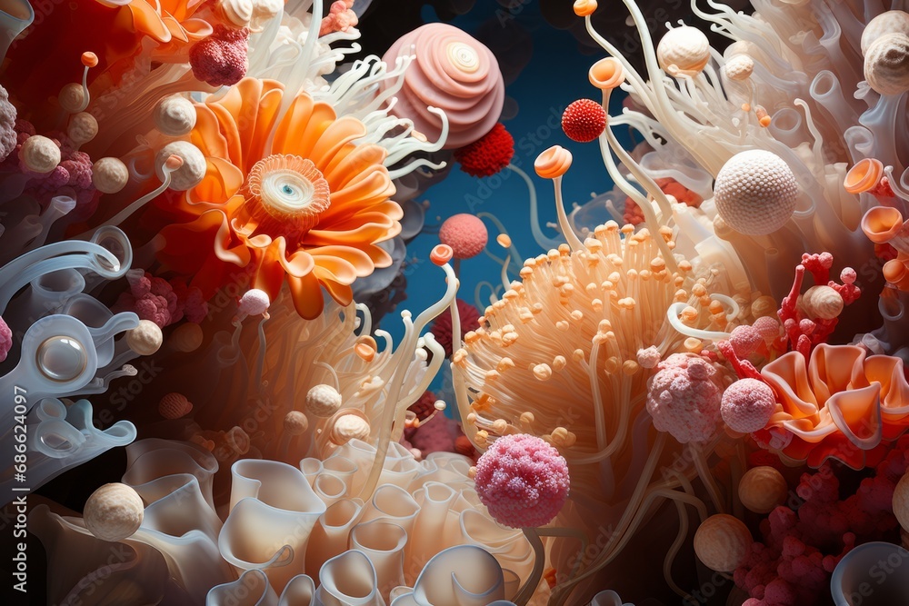 Coral reef's microcosm, capturing tiny creatures like shrimp, crabs ...