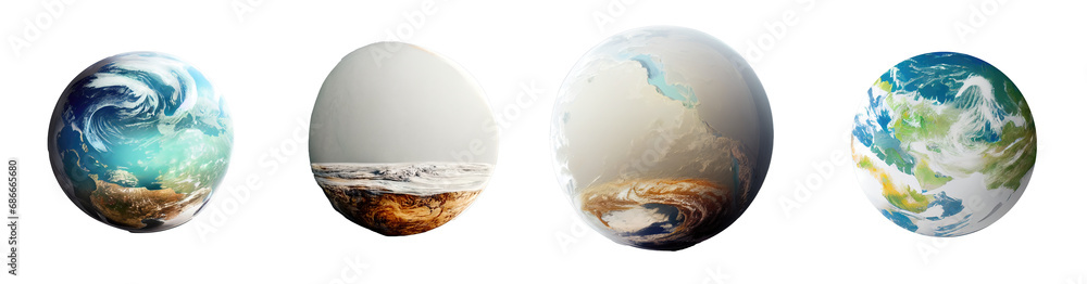 Realistic Earth graphics, showcasing continents and oceans with ...