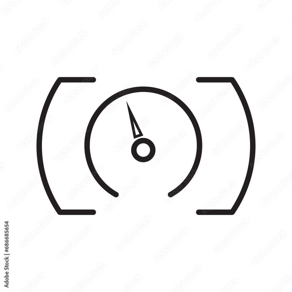 Ikon speedometer, dan indikator. Simbol pengukuran kinerja. Ilustrasi ...
