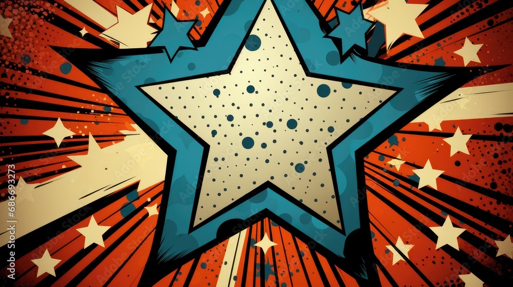 Vintage Comic Book Paper Background Template, Comic background ...