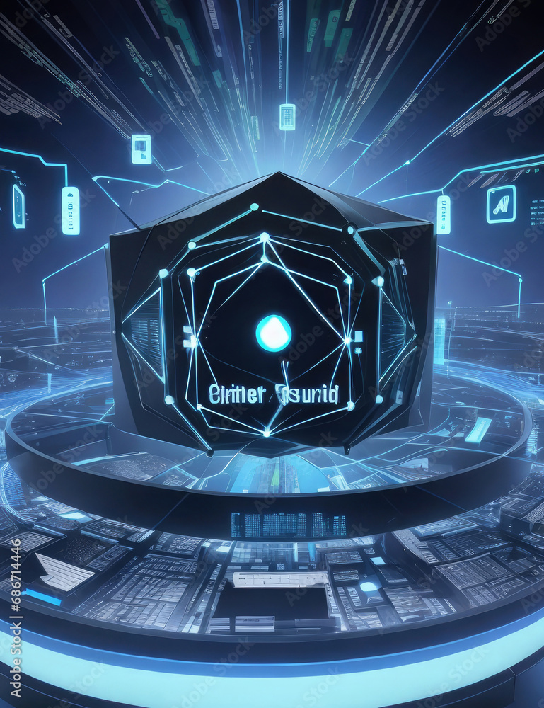 Data analysis of AI artificial intelligence process with technology ...