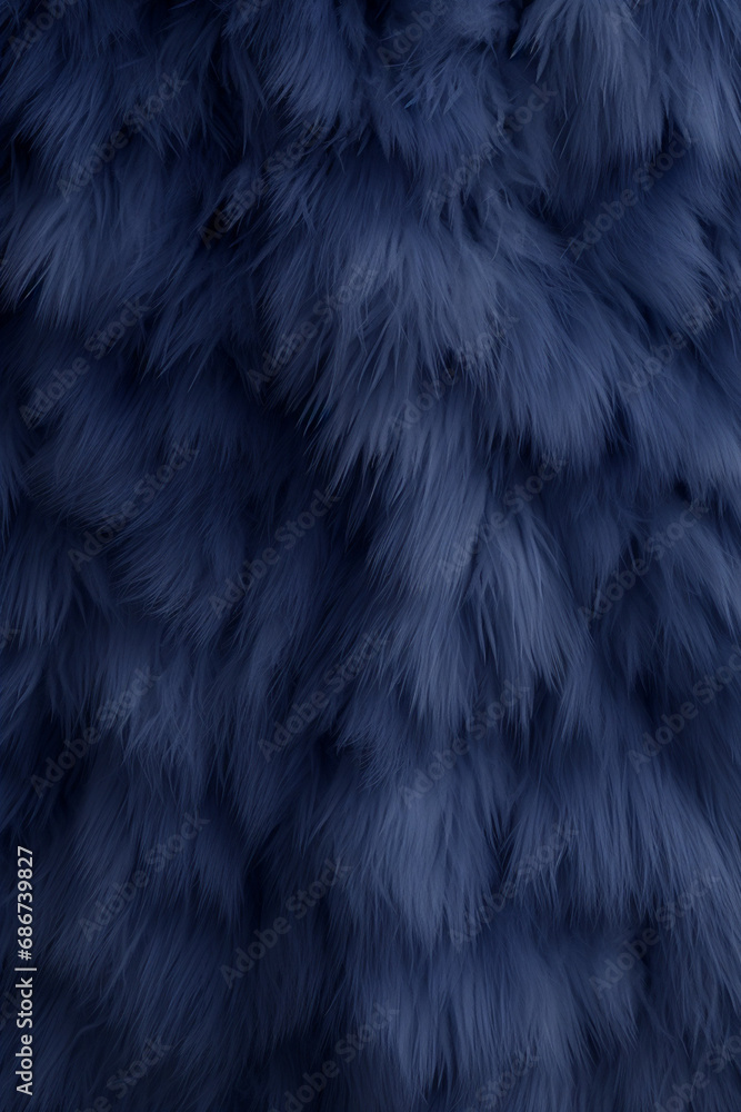 navy blue fluffy furry wall with big white eyes created with Generative ...