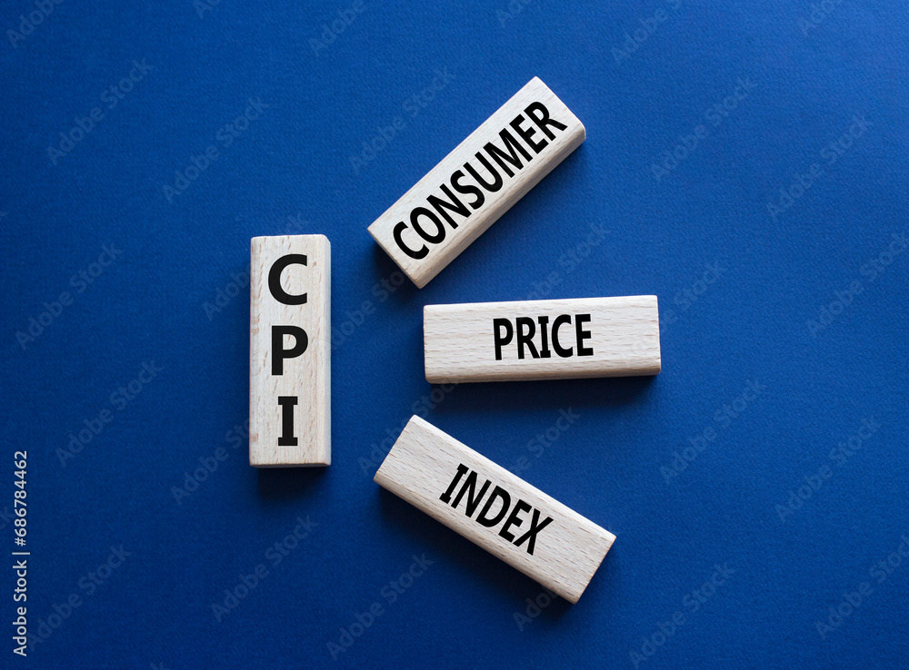 CPI - Consumer Price Index symbol. Concept word CPI on wooden blocks ...