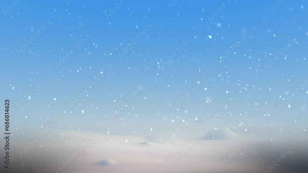 An Abstract Christmas Winter Wonderland Snowing Snowfall Background ...